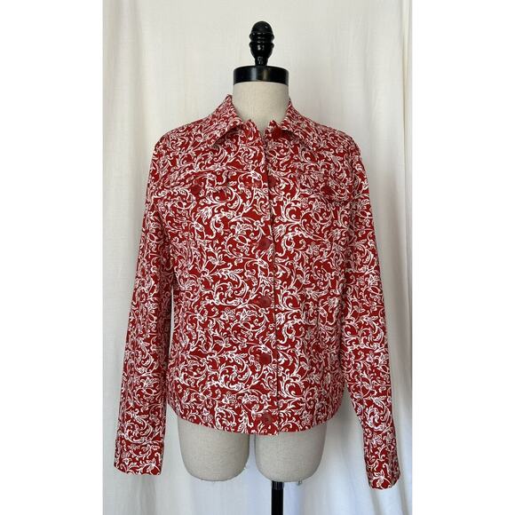 Jones New York | Jackets & Coats | Jones New York Signature Red Print ...